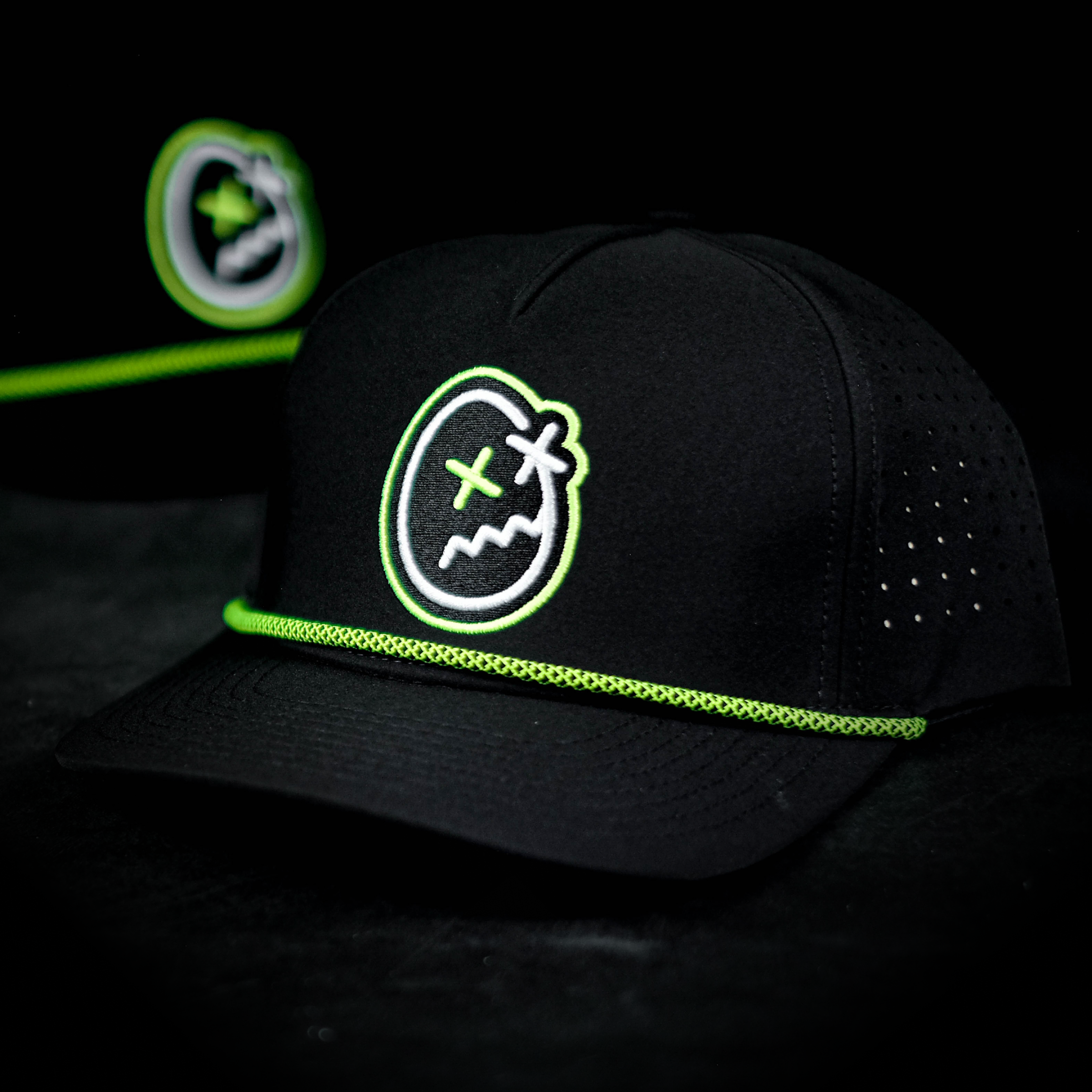Black & Neon Alter Ego Rope Hat – Hatch Golf Co