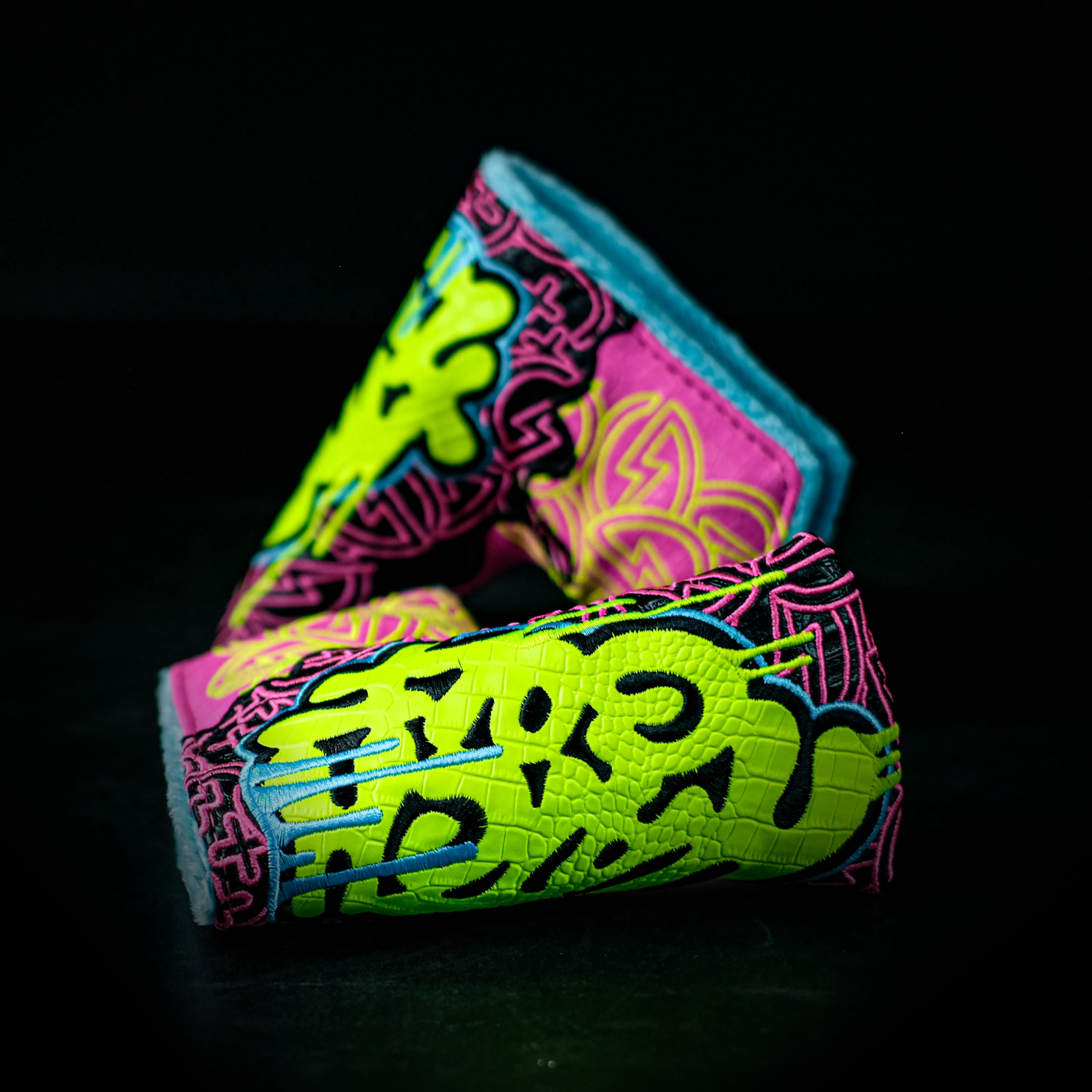 Neon Croc Runny Drip Logo Blade Cover – Hatch Golf Co