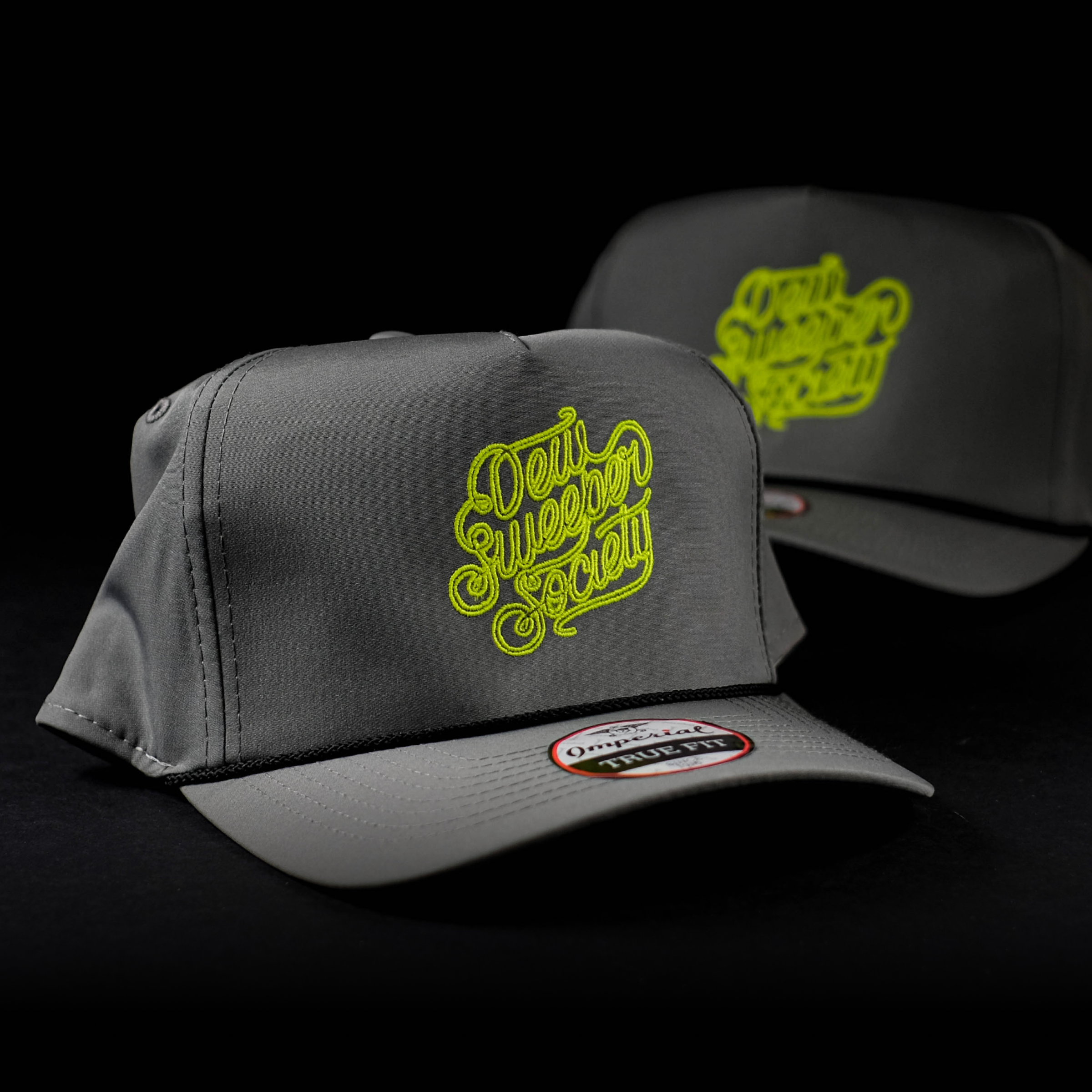 Dew Sweeper Gray / Neon Rope Hat – Hatch Golf Co