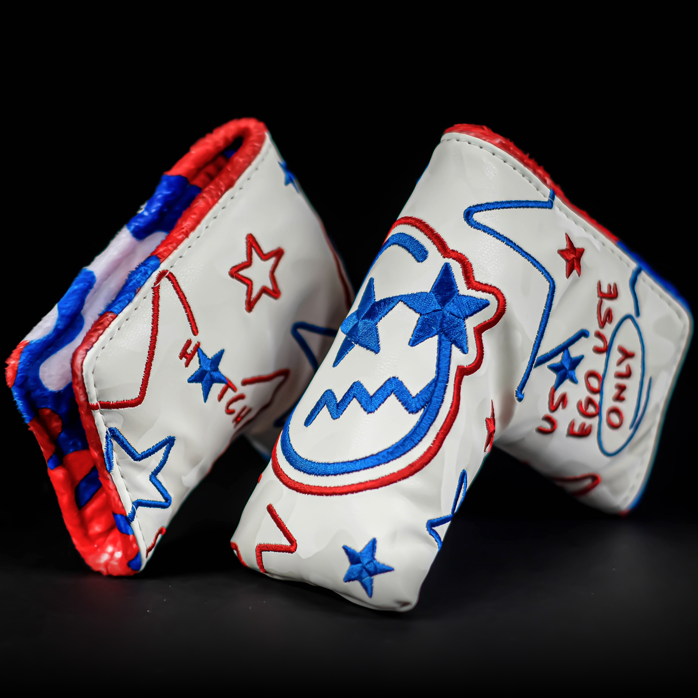 COTM 09: Starry Eyed Alter Ego White Camo RWB Blade Cover – Hatch Golf Co