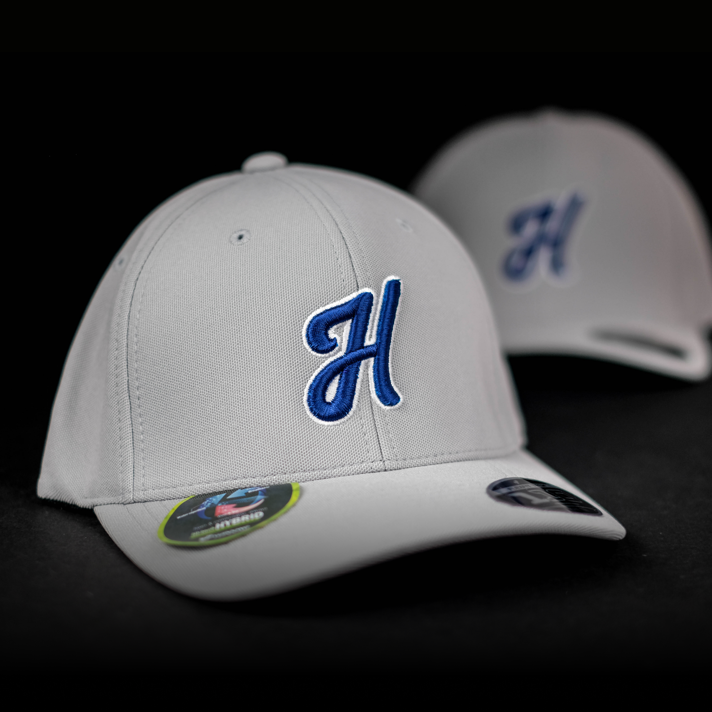 Light Gray / Navy Hatch Script "H" Flexfit 110 Hat – Hatch Golf Co